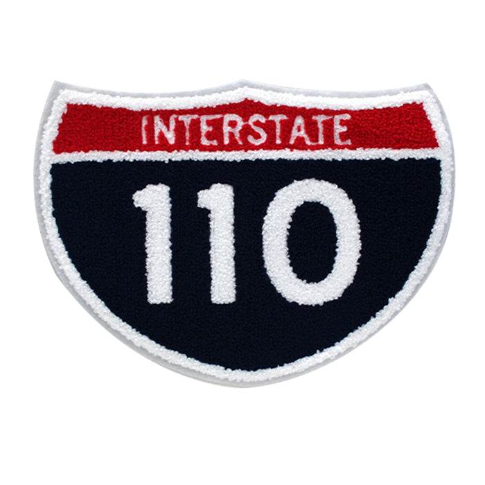 Interstate 110 Freeway Sign Chenille Patch – tackletwill