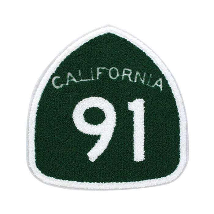 California 91 Highway Sign Chenille Patch – tackletwill