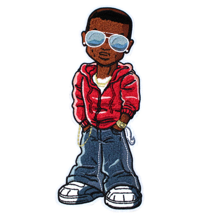 Black Boy Rapper Chenille Patch – tackletwill