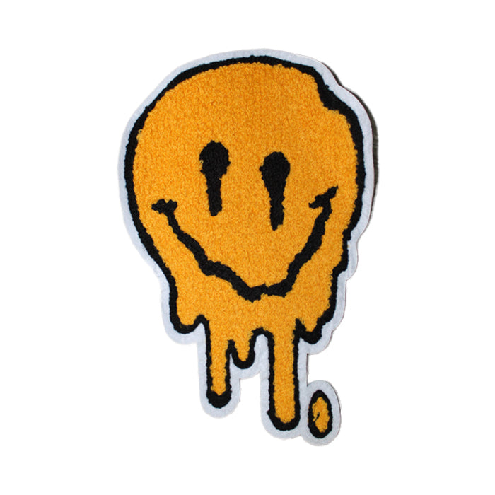 Drip Smiley Face Chenille Patch – tackletwill