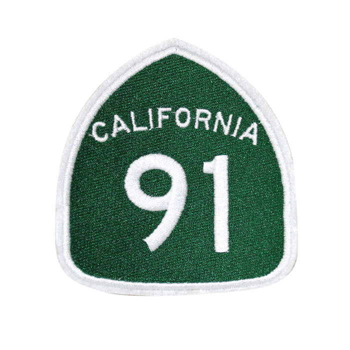 California 91 Highway Sign Embroidery Patch – tackletwill