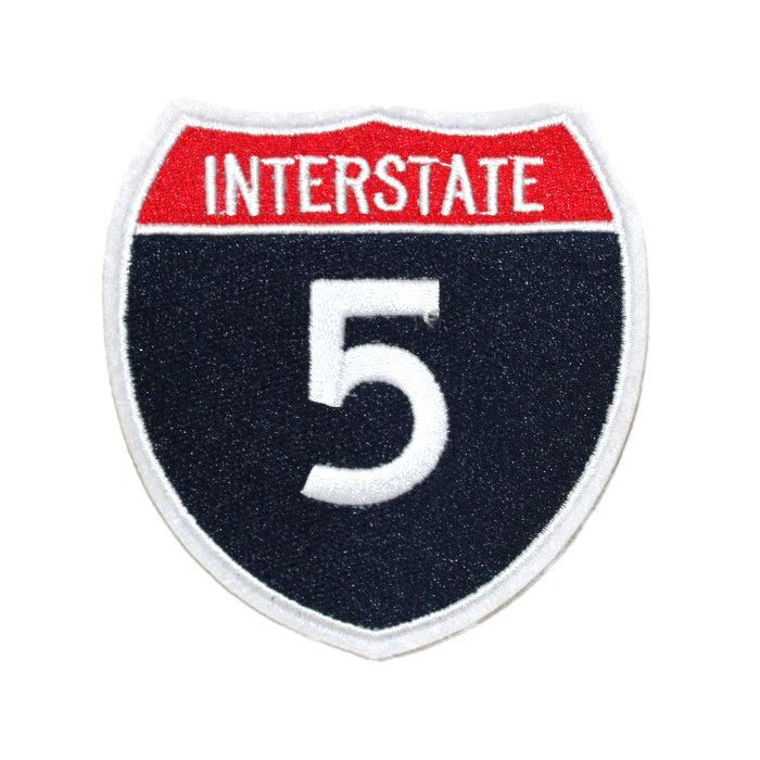 Interstate 5 Freeway Sign Embroidery Patch – tackletwill