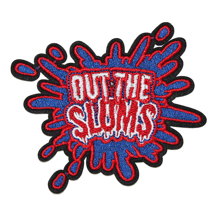 Out The Slums Splash Design Embroidery Patches in Multi Colors ...