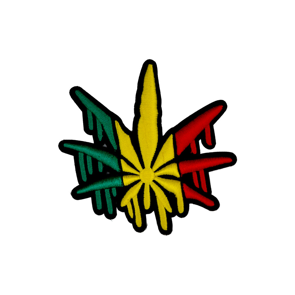 Reggae Cannabis Marijuana Leaf Embroidery Patch – tackletwill