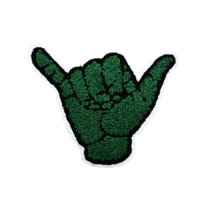 Bro Hand Hang Loose Sign in Multicolor Chenille Patch – tackletwill