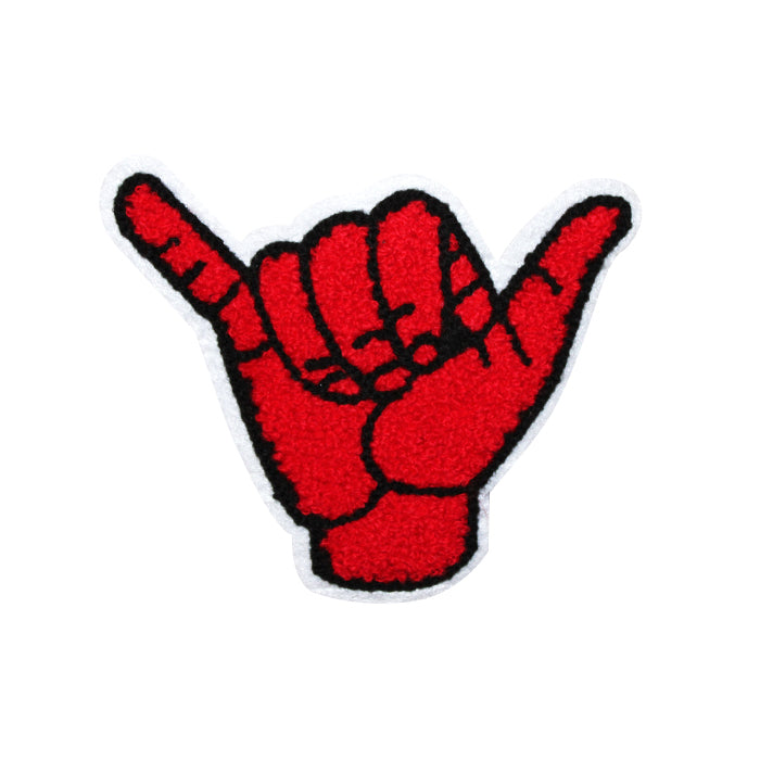 Bro Hand Hang Loose Sign in Multicolor Chenille Patch – tackletwill