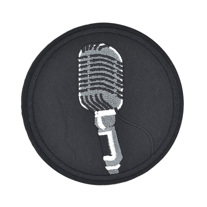 Microphone Embroidery Patch – tackletwill