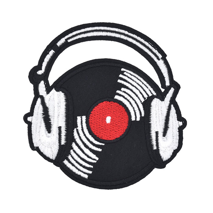 Laser Disk DJ Embroidery Patch – tackletwill