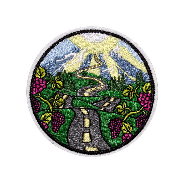 California Grape Vineyard Road Embroidery Patch – tackletwill