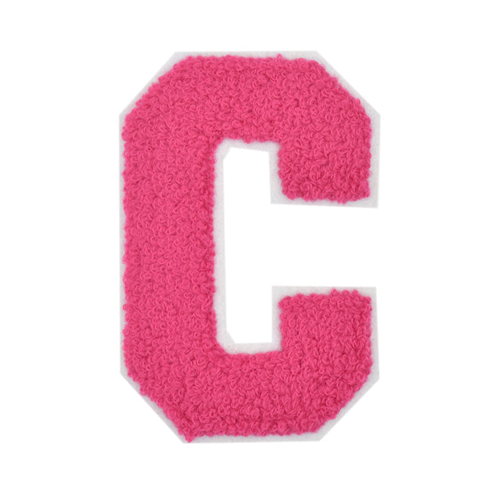 Pink Letter Varsity Alphabets A-Z Candy Pink Chenille & White Felt 6 I ...
